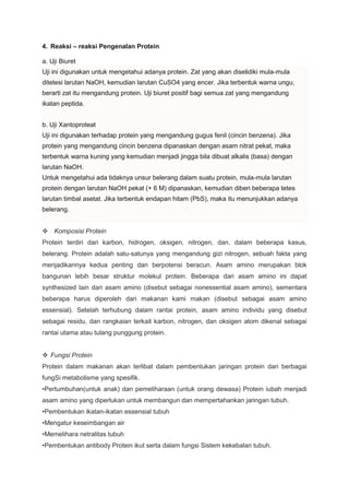 Pengertian protein | DOCX