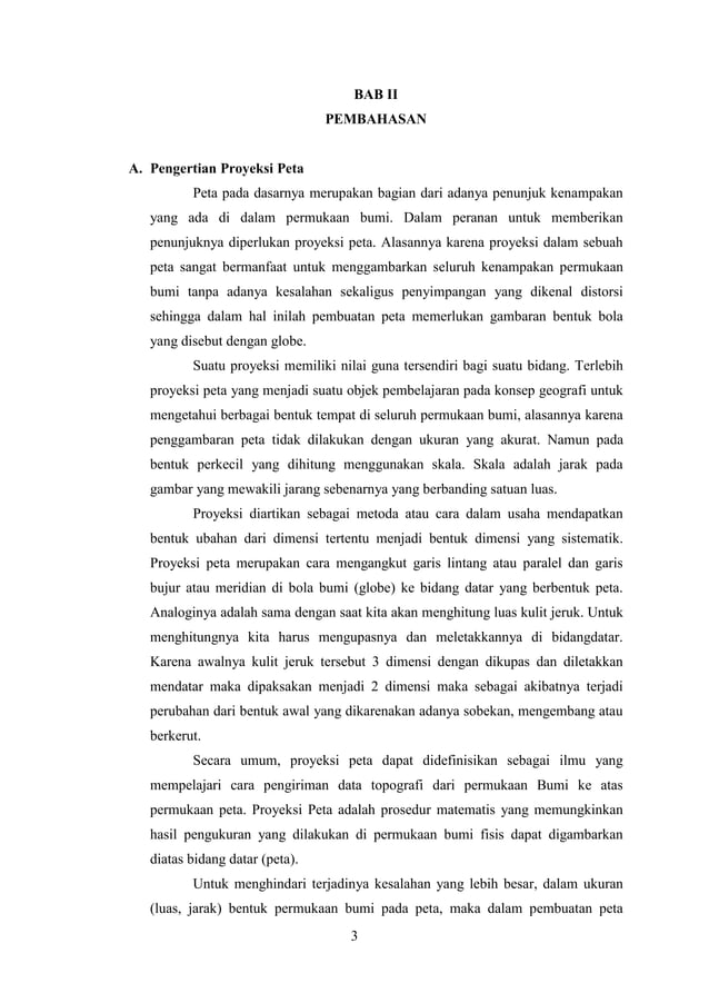 Pengertian Proyeksi Peta dan Klasifikasi Proyeksi Peta.docx