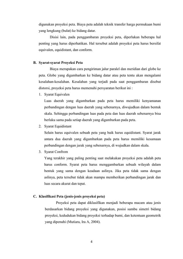 Pengertian Proyeksi Peta dan Klasifikasi Proyeksi Peta.docx