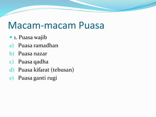 Pengertian puasa | PPTX