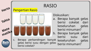 Pengertian rasio, menyatakan rasio dan rasio dengan satuan berbeda | PPTX