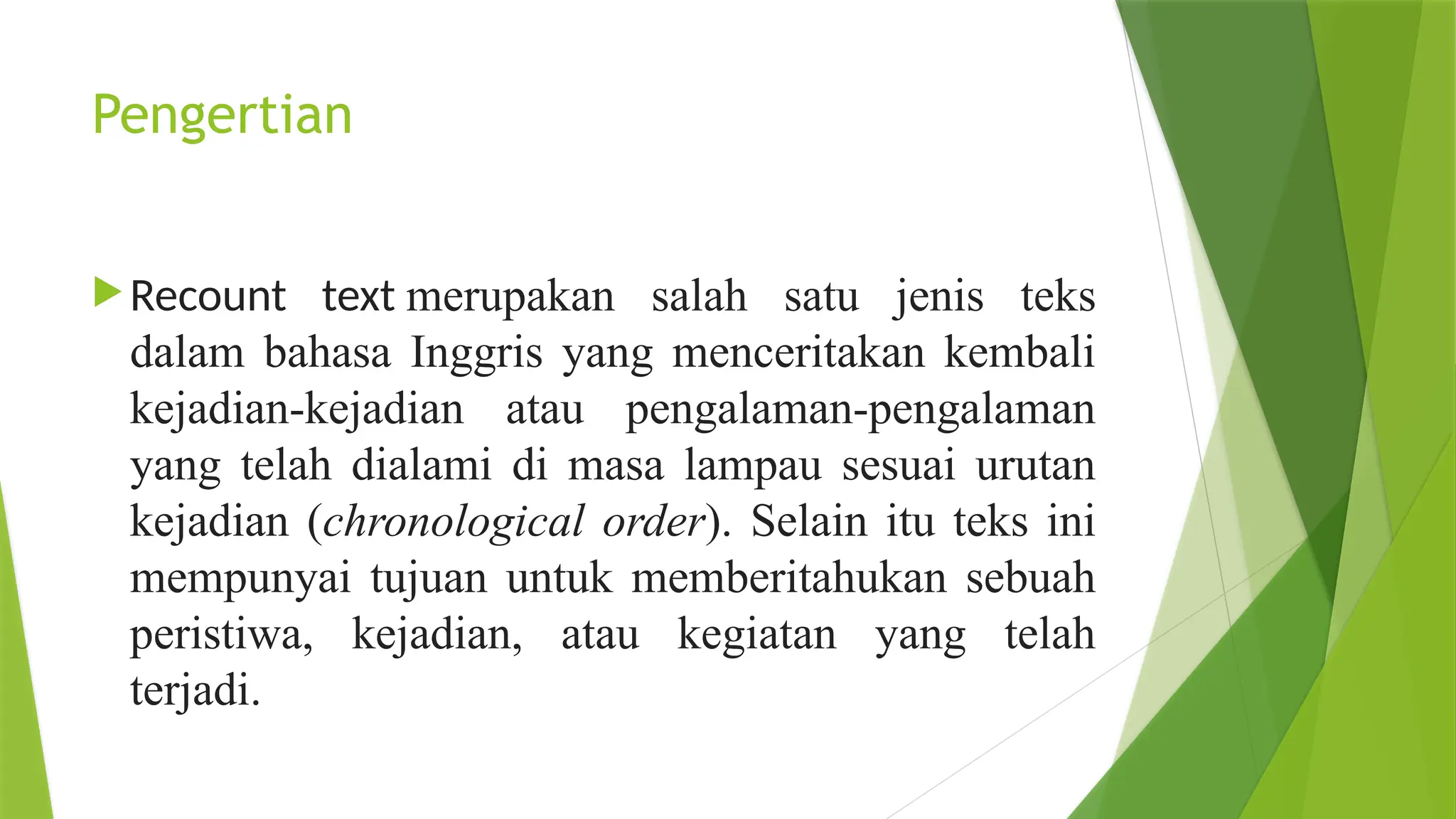 pengertian Recount text dan generik struktur.pptx