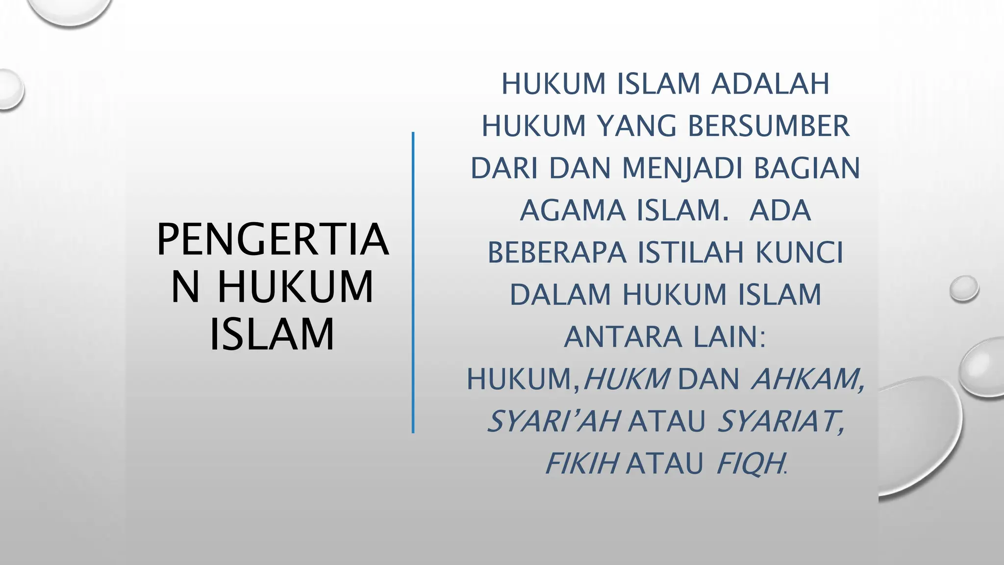 Pengertian, Ruang lingkup dan ciri hukum islam.pptx