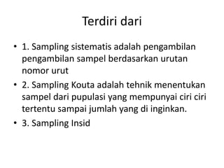 Pengertian sampel | PPT