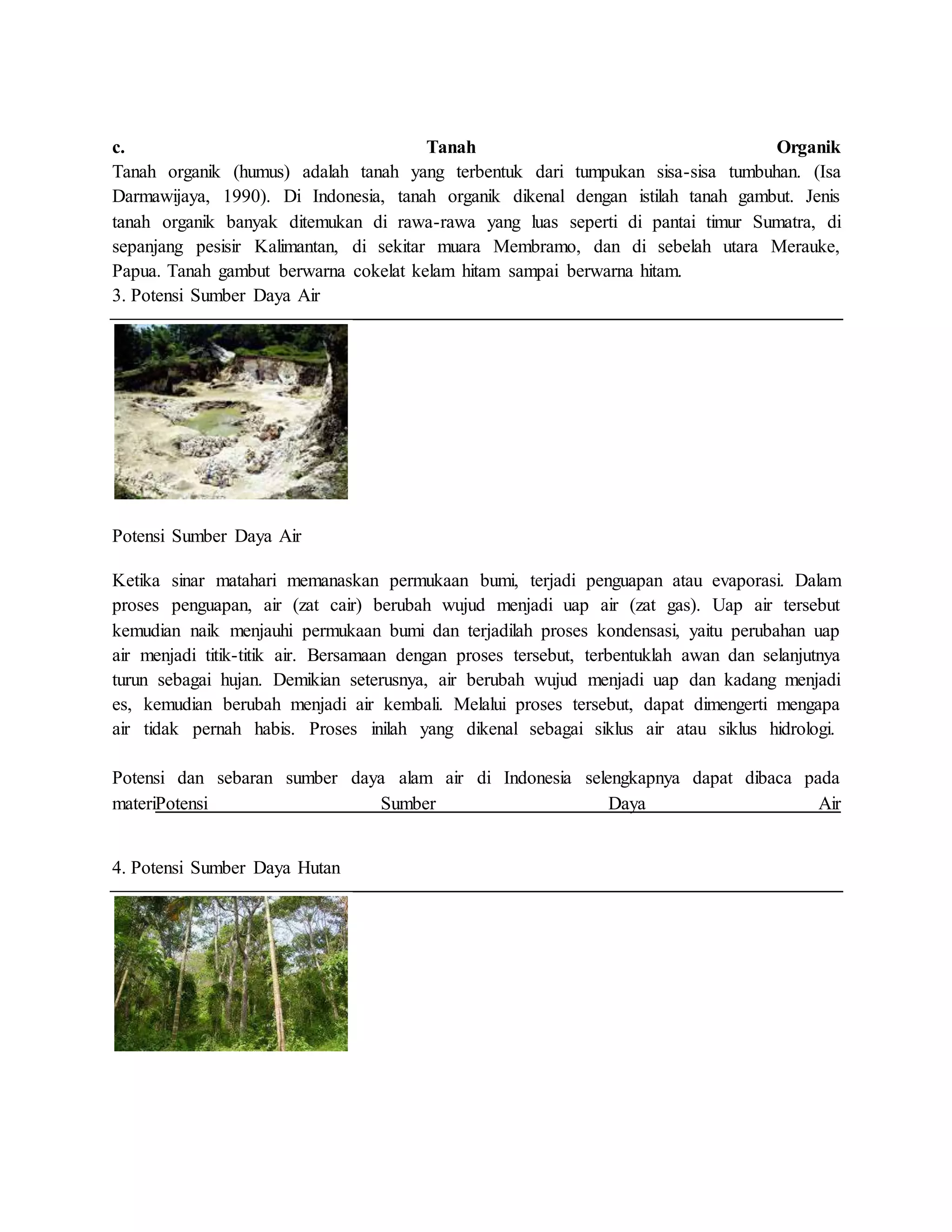 Pengertian sda dan sebaran sda di indonesia | DOCX