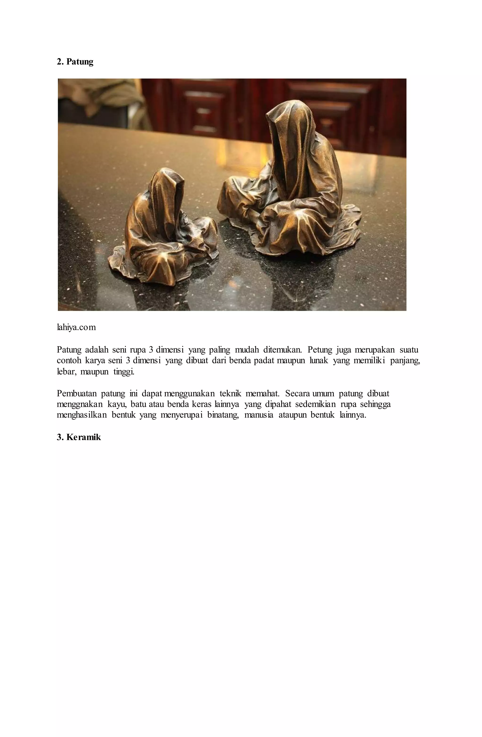 Pengertian seni rupa murni dan terapan | DOCX