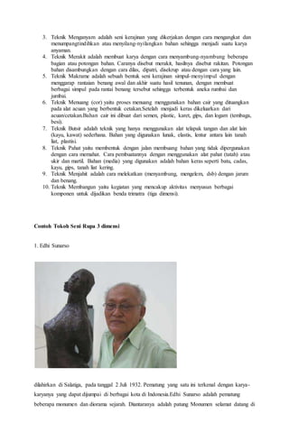 Pengertian seni rupa murni dan terapan | DOCX