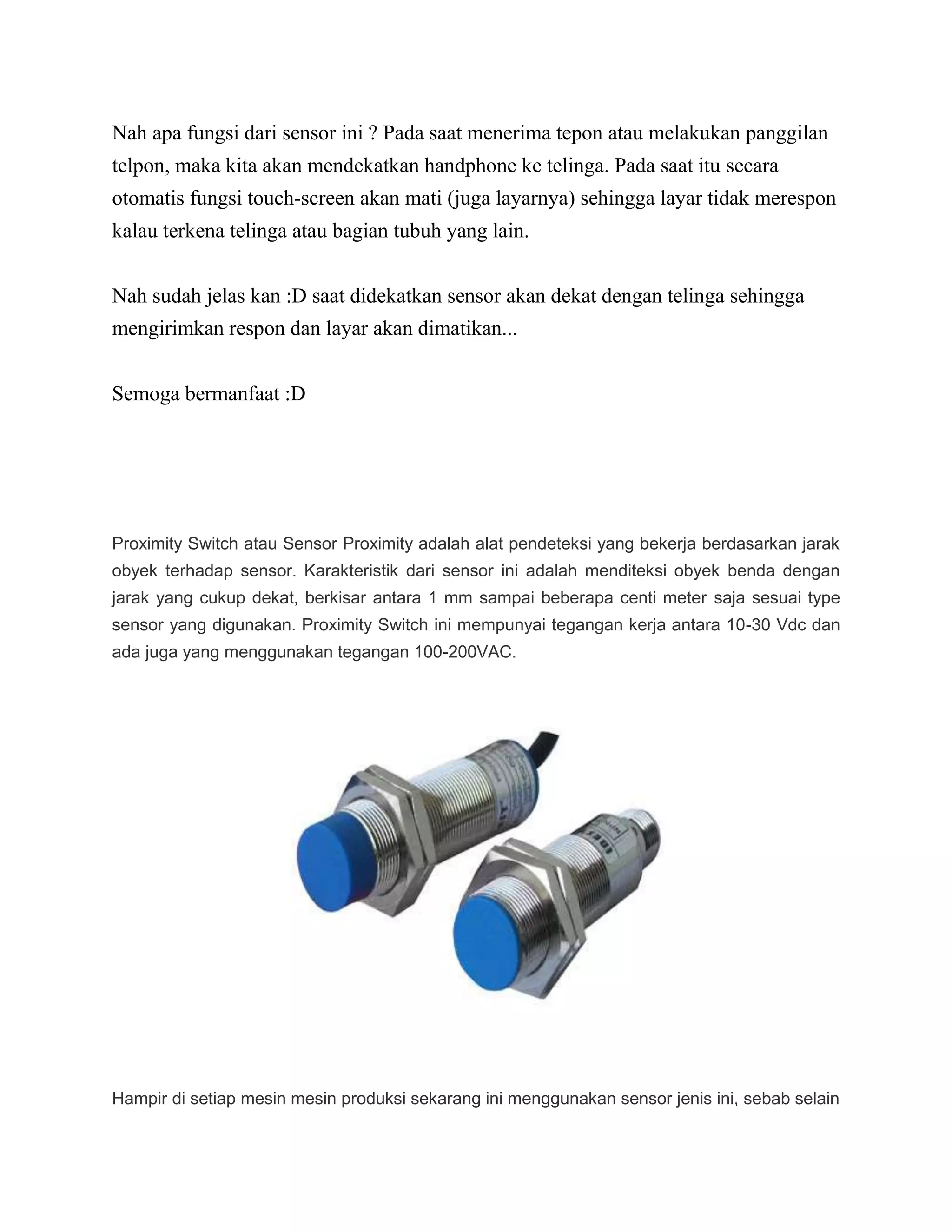 Pengertian sensor dan tranduser | DOCX