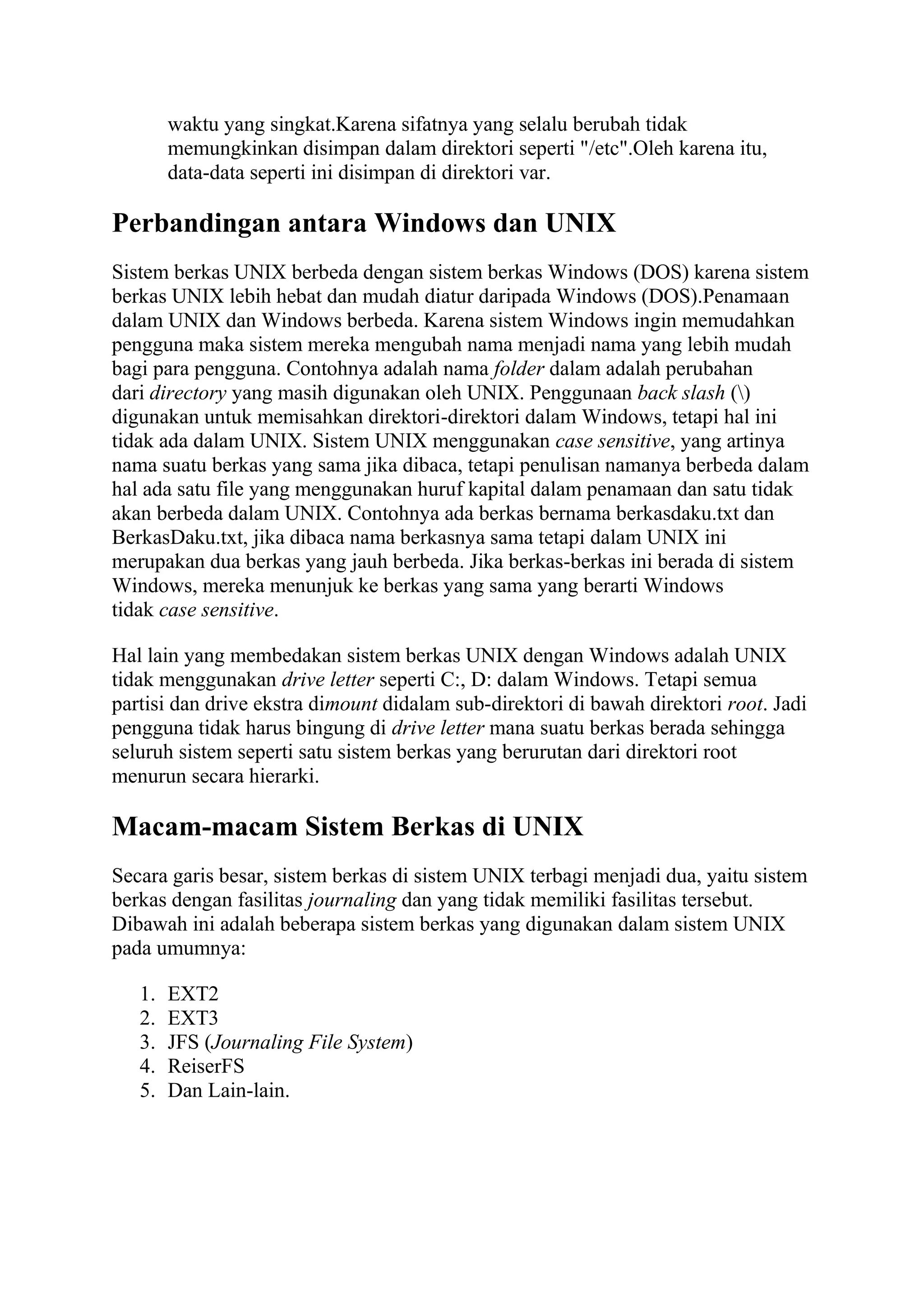 Pengertian sistem berkas | DOCX