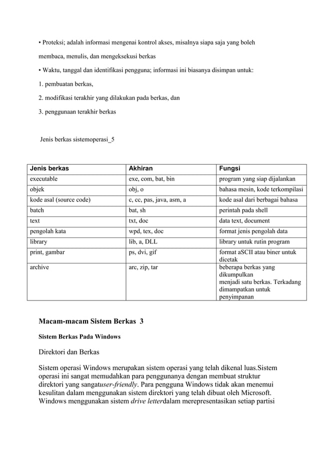 Pengertian sistem berkas | DOCX