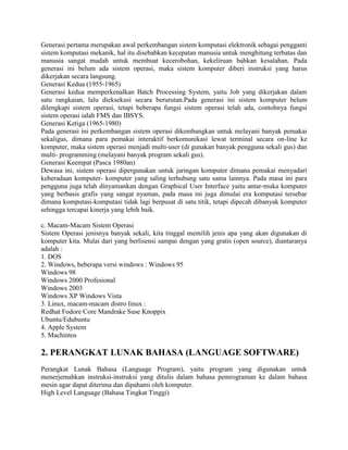 Pengertian software | PDF