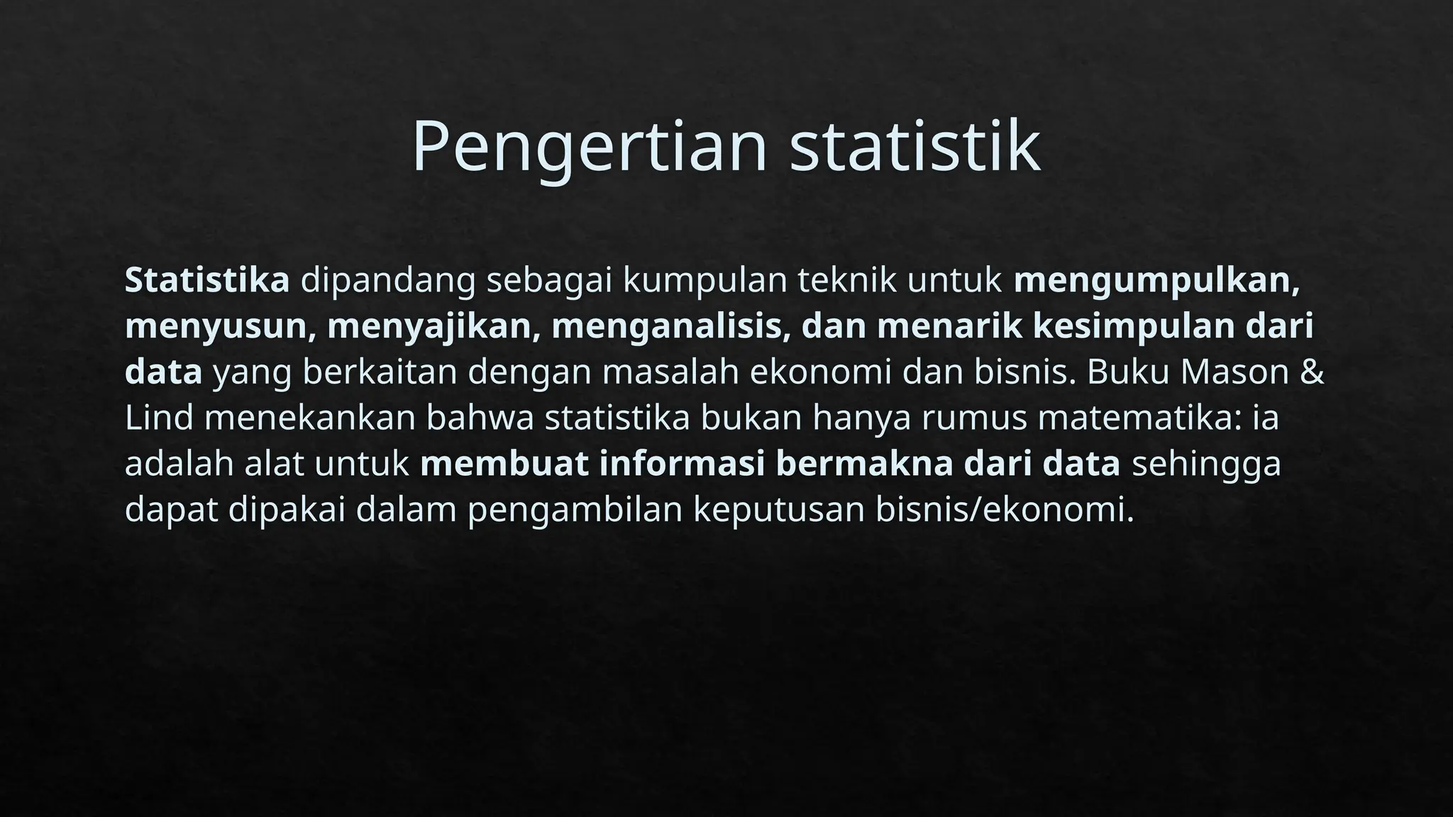 Pengertian Statistika Dasar Mata Kuliah Statistika.pptx