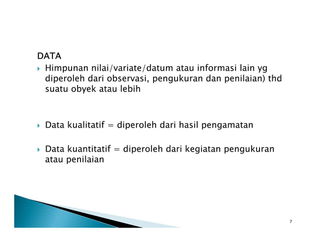 Pengertian statistik dan data | PDF