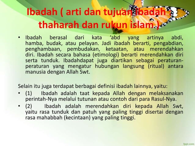 Pengertian syari’ah dan ruang lingkup syari’ah | PPTX