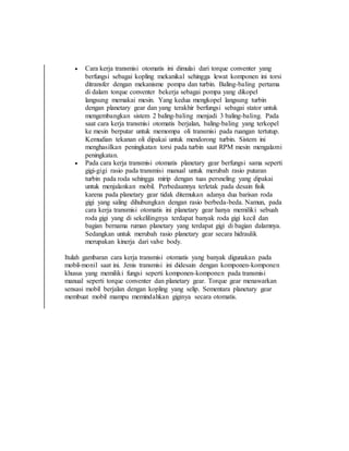 Pengertian transmisi otomatis | PDF