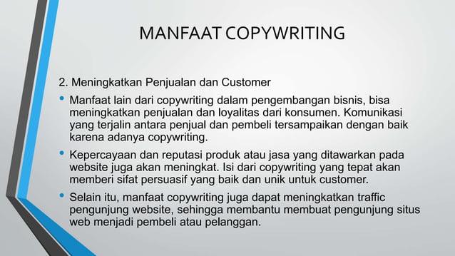 Pengertian, Tujuan dan Manfaat Copywriting.pptx