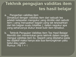 Pengertian validitas | PPT
