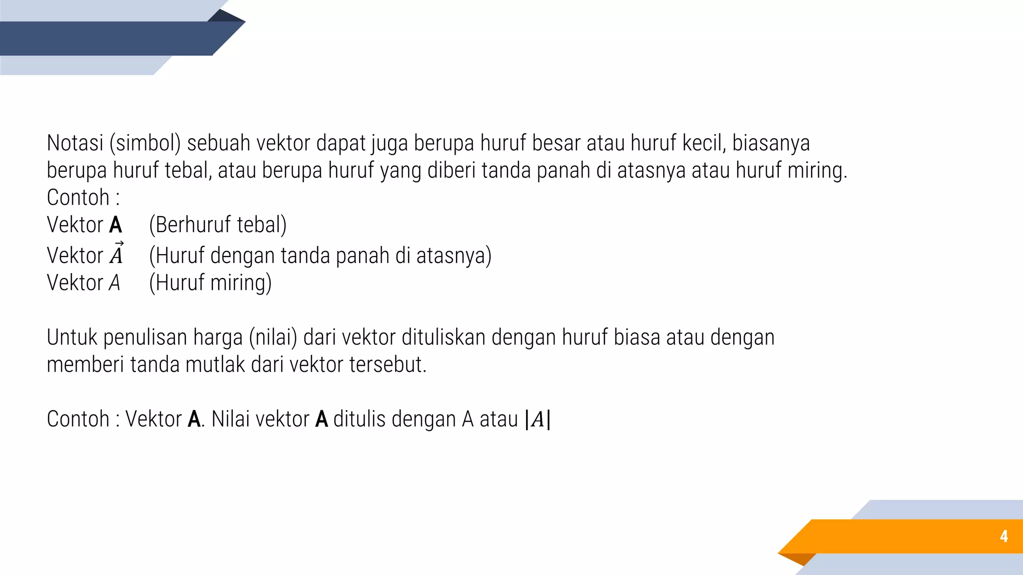 Pengertian Vektor dan Notasi Vektor - Analisis Vektor | PPTX