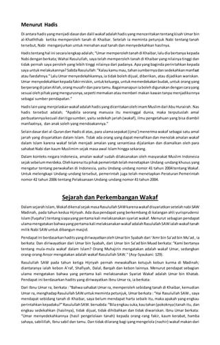 Pengertian wakaf | PDF