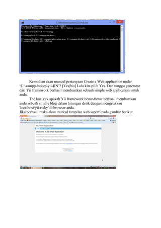 Pengertian yii framework | PDF