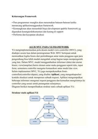 Pengertian yii framework | PDF