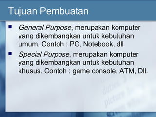 Pengetahuan dasar dan sejarah komputer | PPT