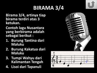Pengetahuan dasar musik | PPTX
