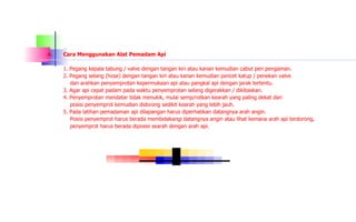 Pengetahuan dasar tentang api | PPT