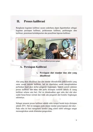 Pengetahuan kalibrasi dan pemeliharaan peralatan | DOC