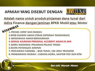 Pengetahuan produk axi | PPT