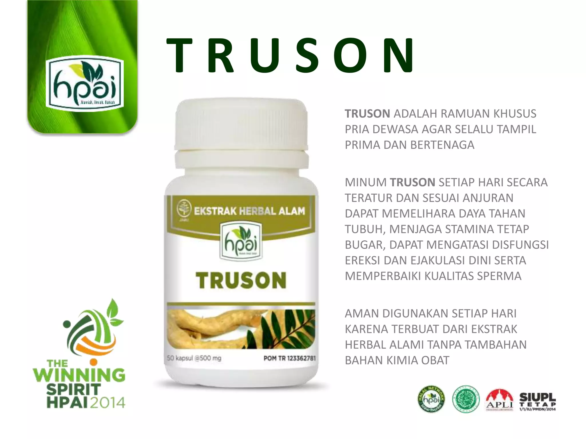 Pengetahuan produk truson hpai | PPTX