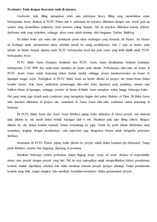 Pengetahuan sederhana tentang proyek pltu | DOCX