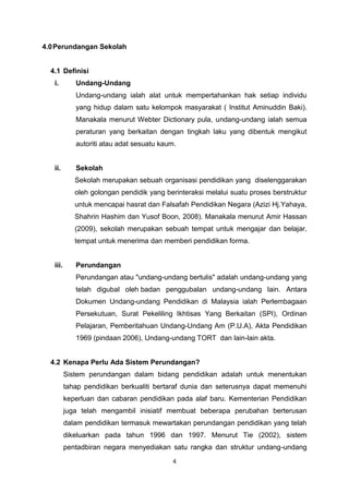 perundangan dalam pendidikan | DOCX