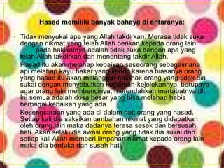 Perilaku tercela-Hasad | PPT