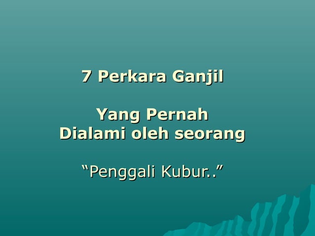 Penggali kubur | PPT