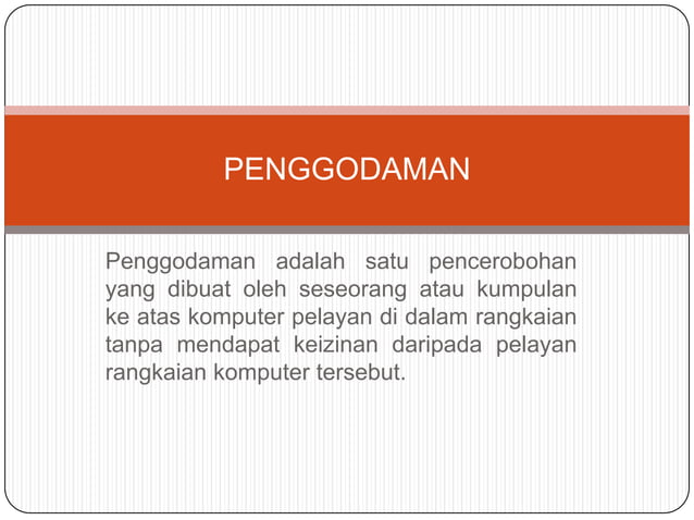 Penggodaman | PPTX