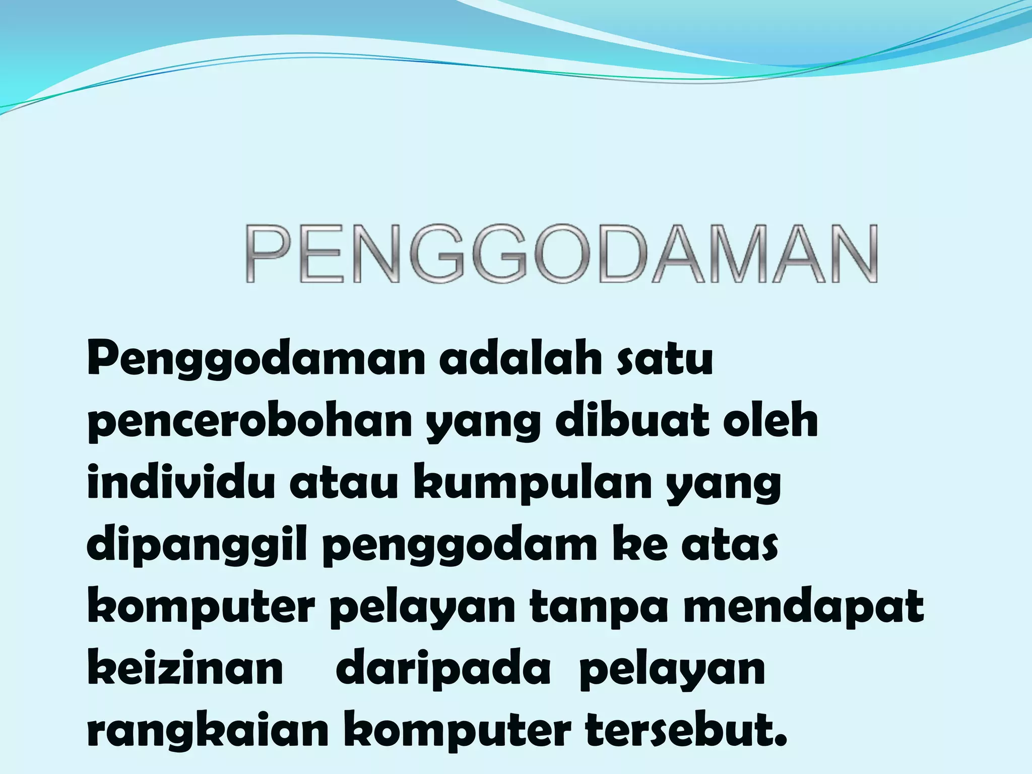 Penggodaman | PPTX