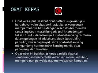 farmasetika (Penggolongan obat) | PPTX