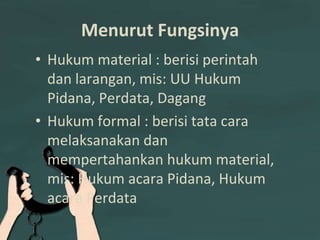 Penggolongan Hukum | PPT
