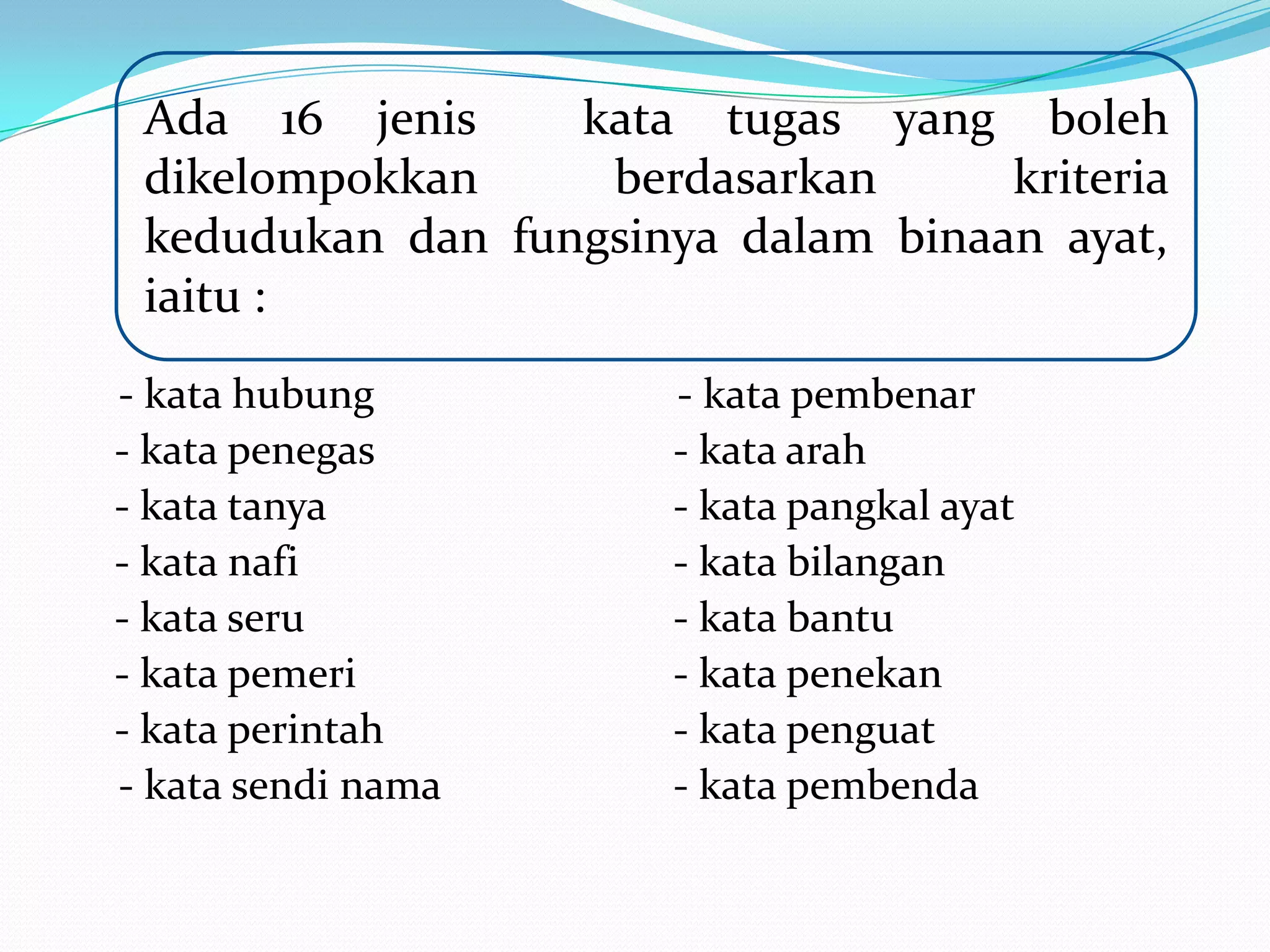Penggolongan kata linguistik bahasa melayu | PPTX