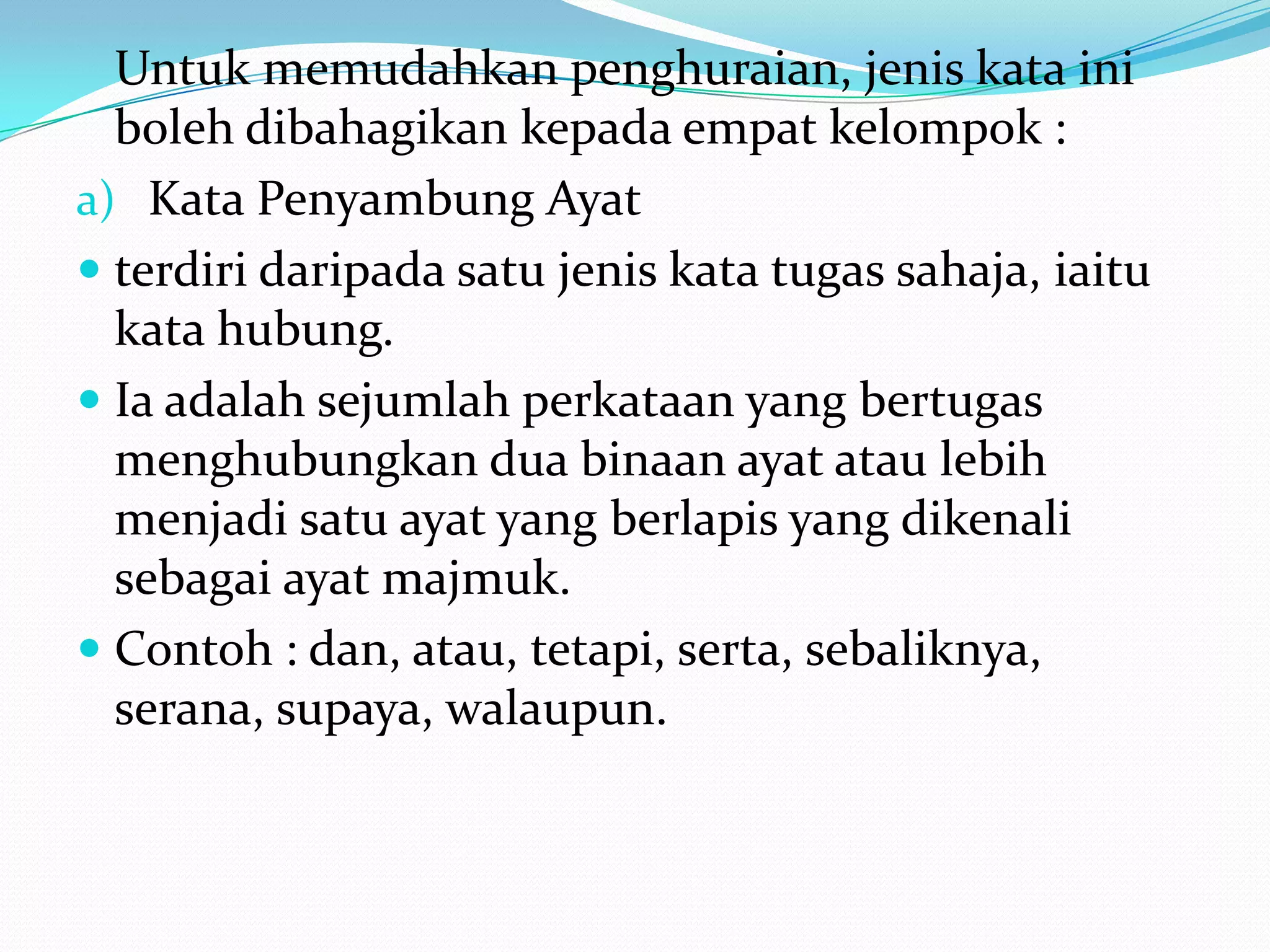 Penggolongan kata linguistik bahasa melayu | PPTX