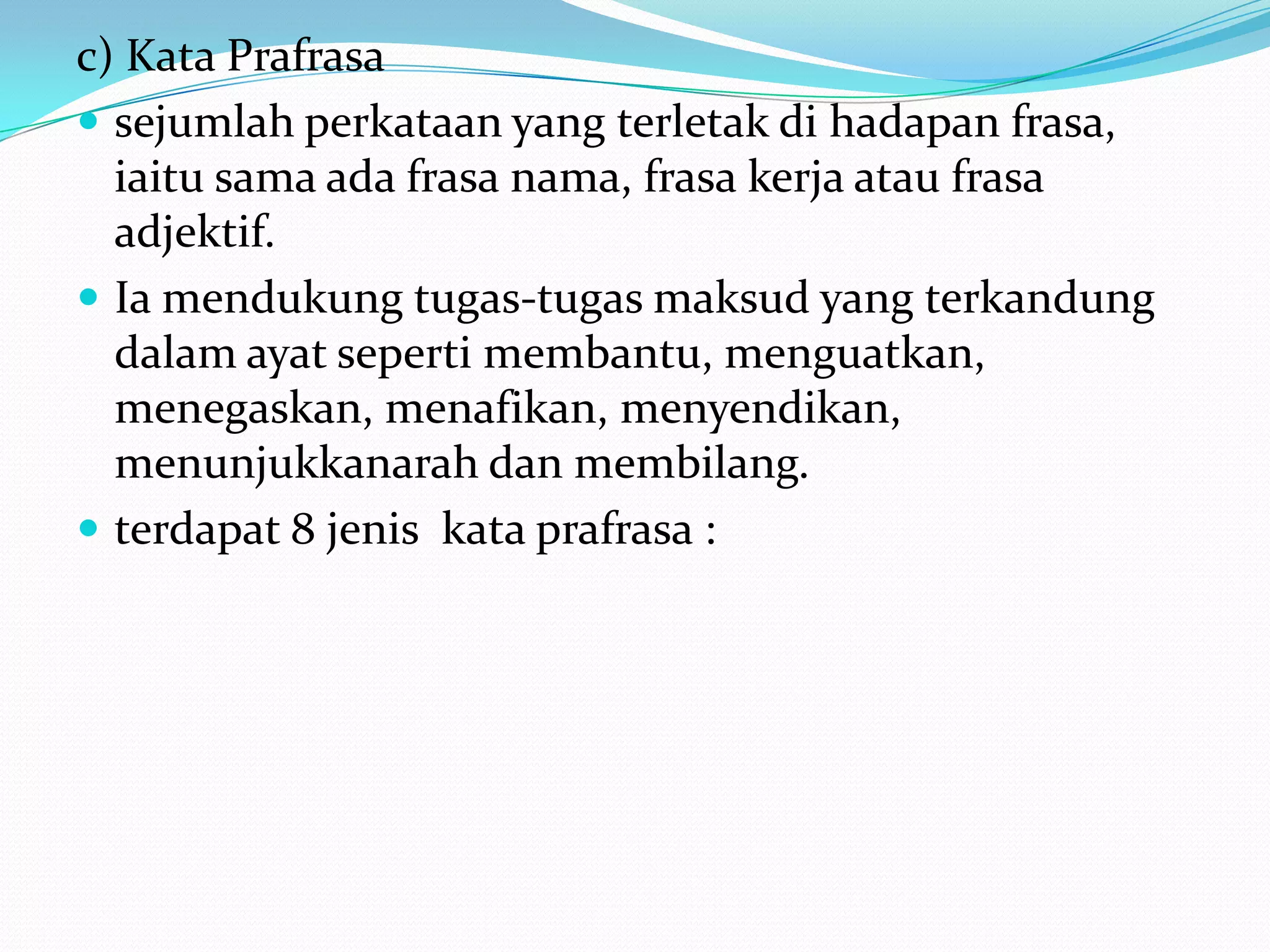 Penggolongan kata linguistik bahasa melayu | PPTX
