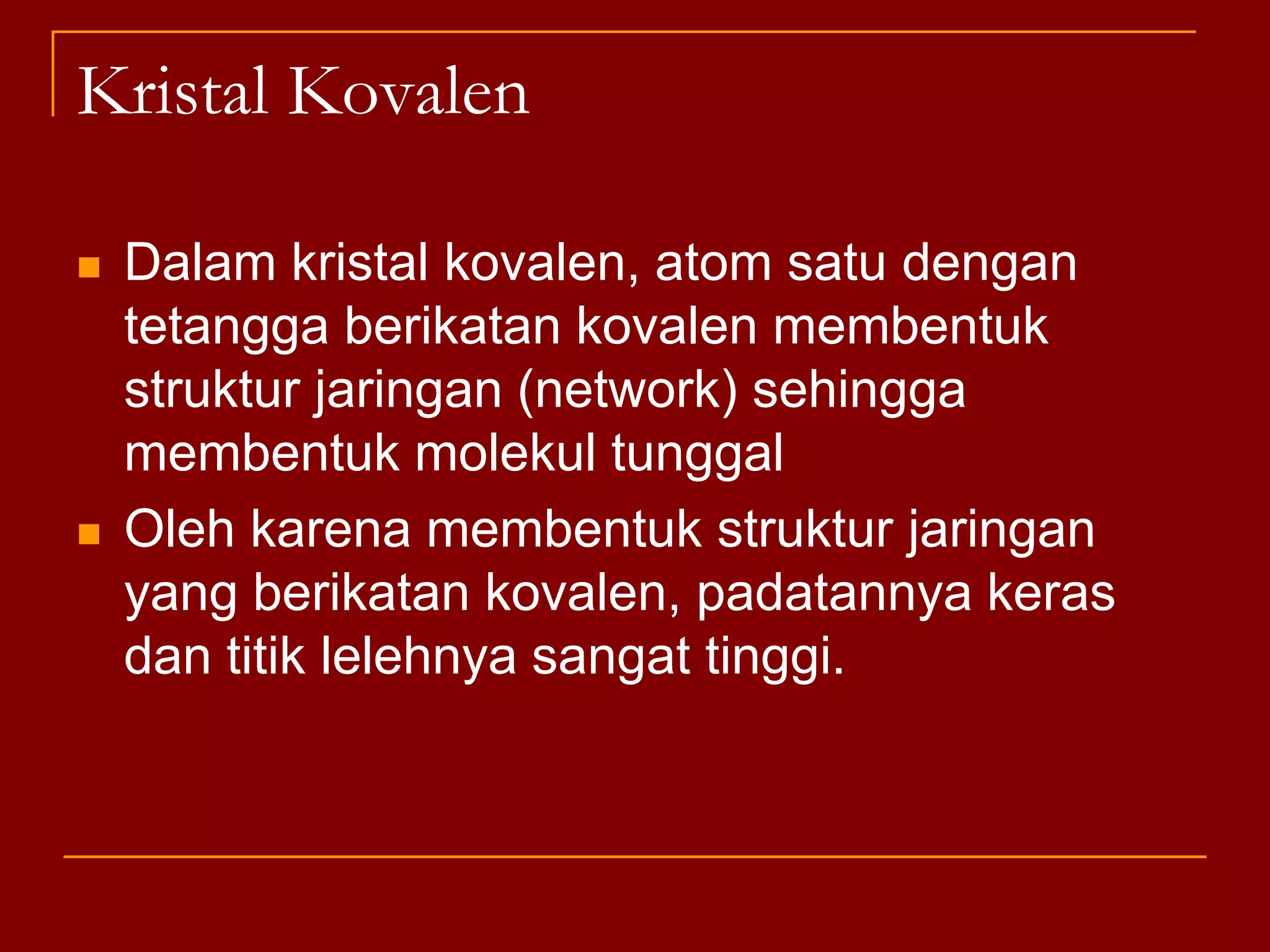 Penggolongan kristal | PPTX