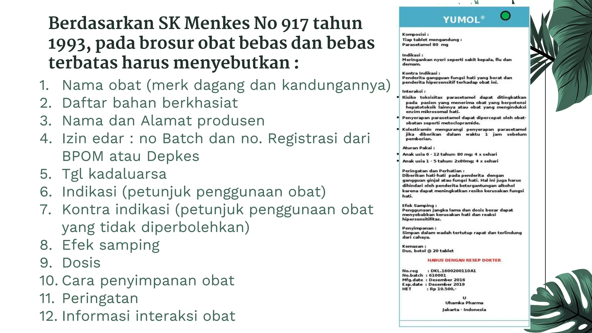 Materi Penggolongan Obat Undang-Undang Kesehatan | PPTX