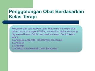 MATERI TENTANG PENGGOLONGAN_OBAT.pptx PUSKESMAS | PPT