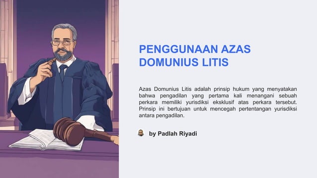 Penggunaan-Azas-Domunius Litis pada kewenangan kejaksaan | PPT