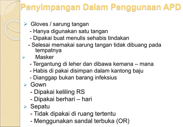 PENGGUNAAN ALAT PELINDUNG DIRI (APD).ppt