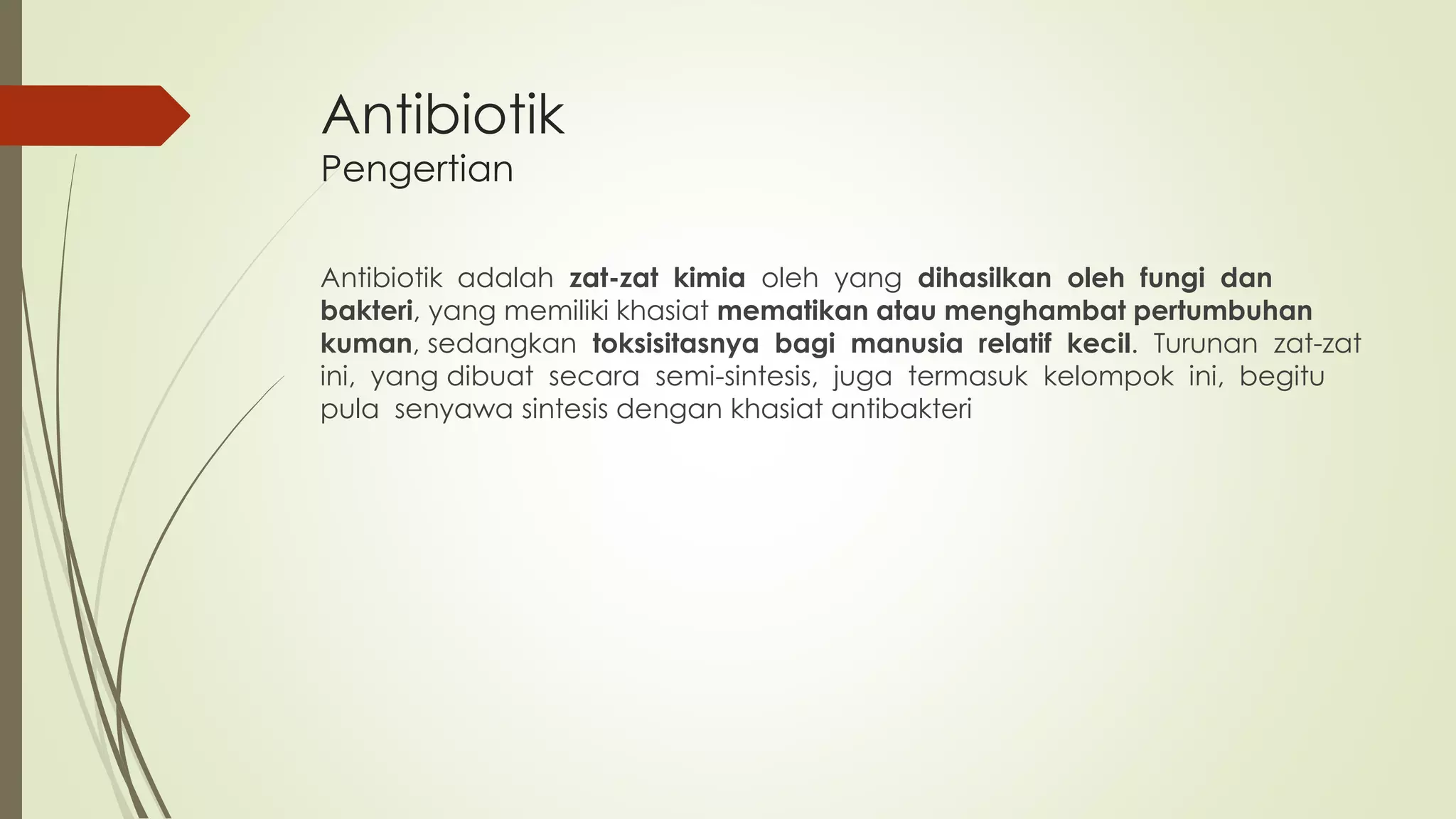 Penggunaan antibiotik pada masa nifas | PPTX