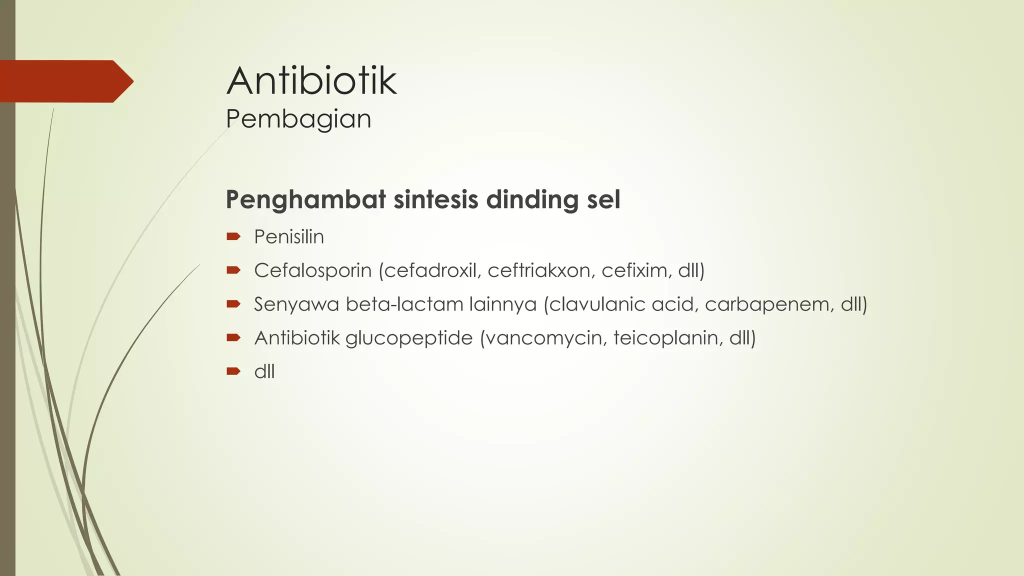Penggunaan antibiotik pada masa nifas | PPTX