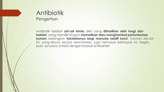 Penggunaan antibiotik pada masa nifas | PPTX